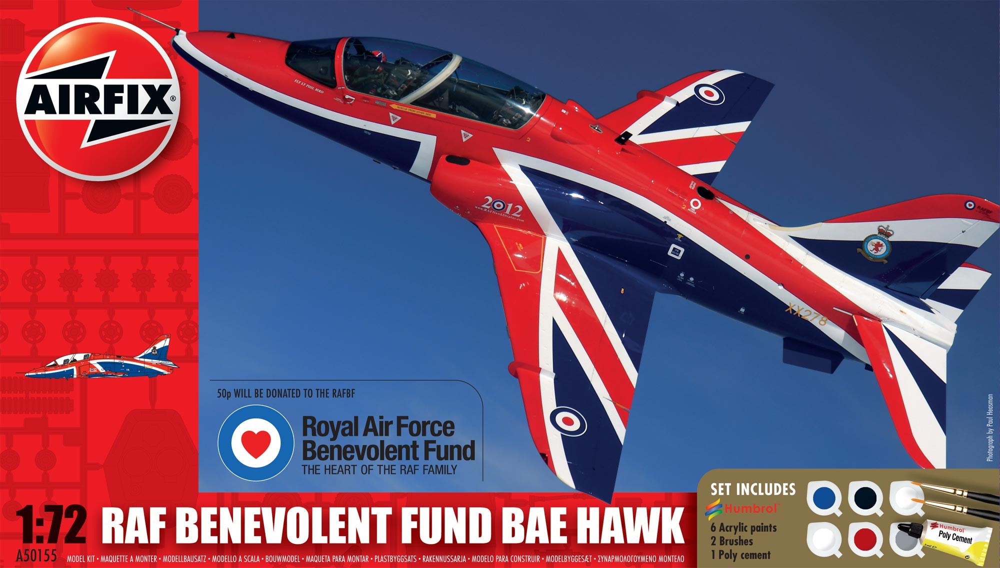 Airfix RAF Benevolent Fund BAE Hawk Gift Set 1:72